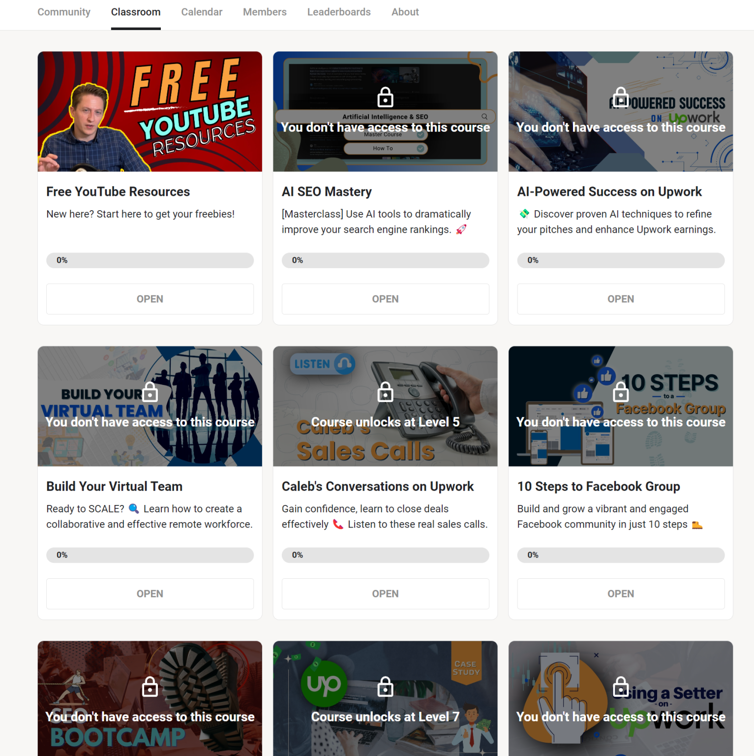 Exclusive Skool Community - Join Today - Caleb Ulku