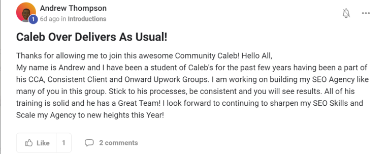 Exclusive Skool Community - Join Today - Caleb Ulku